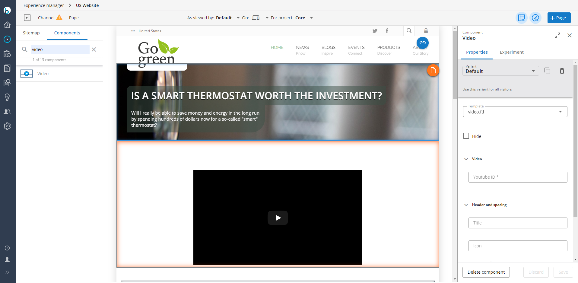 Manage Components on a Page - Bloomreach Experience Manager (PaaS/Self ...