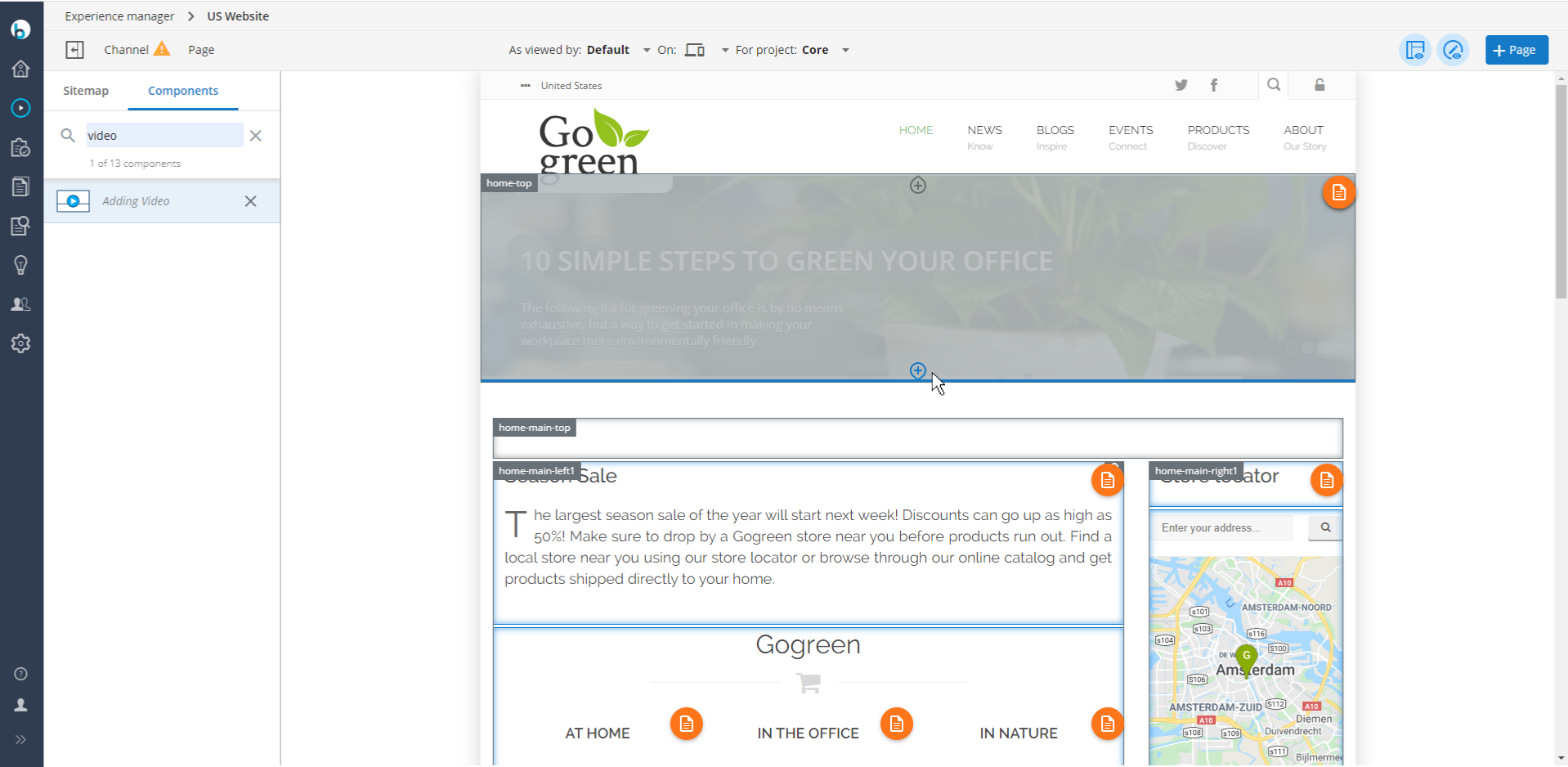 Manage Components on a Page - Bloomreach Experience Manager (PaaS/Self ...